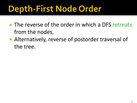 ppt depth first ordering efficiency of iterative algorithms reducible flow graphs powerpoint