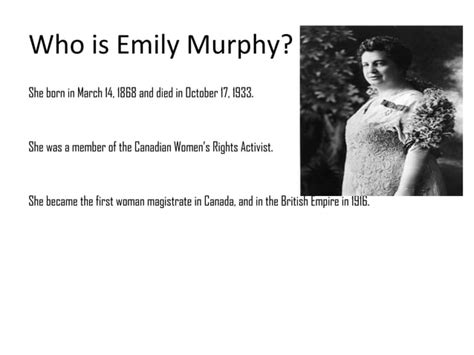 Emily Murphy2 Ppt
