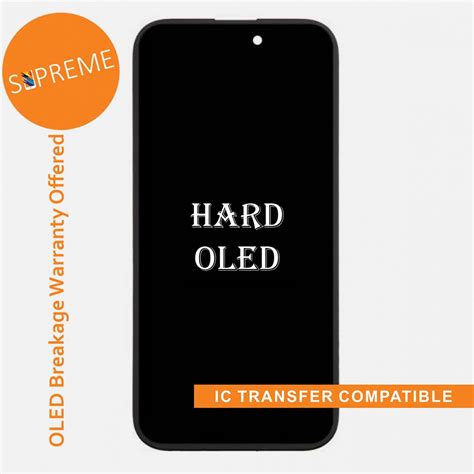 Hard Oled Display Lcd Touch Screen Digitizer Frame For Iphone 16 Ic Transfer Compatible