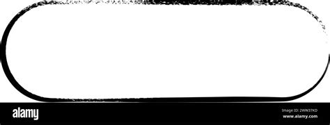 Frame Curved Rectangle Elongated Texture Element Outline Border Grunge