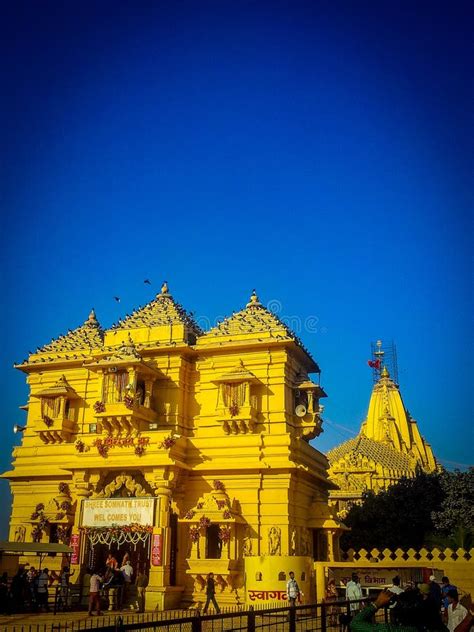 Outside View Of Somnath Temple In Gujarat India Somnath Temple In