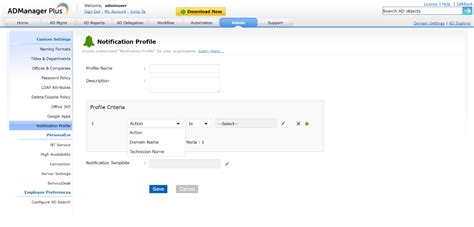 Ad Admanager Plus Manageengine