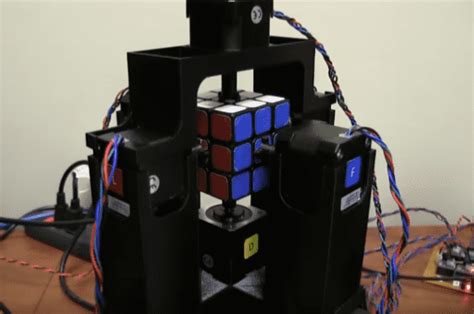 watch this robot solve a rubik s cube in one second