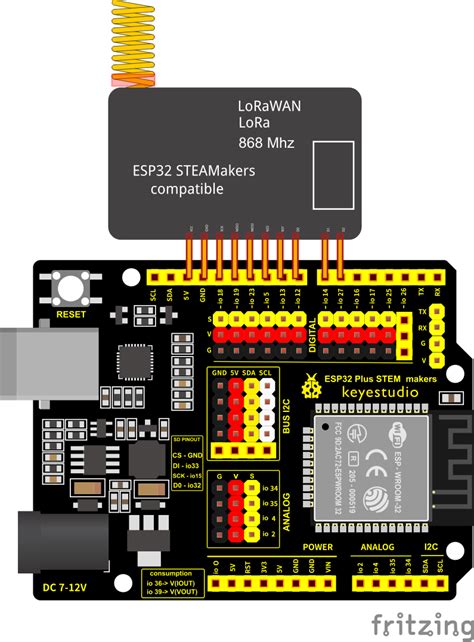 Módulo Lora Órdenes Y Conexionado Taller Comunicaciones Lora Con Esp32 Steamakers Y