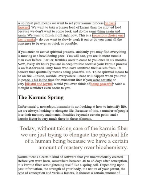 A Spiritual Path Means We Want To Set Your Karmic Process Pdf