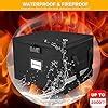 Amazon Com Fireproof Document Box With Lock Waterproof File Organizer Box With Handle And