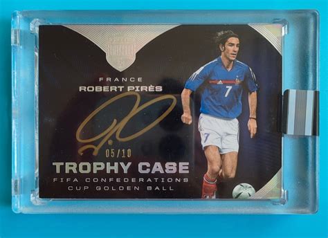 2018 Panini Eminence Soccer Trophy Case Robert Pires Auto 510 Sealed