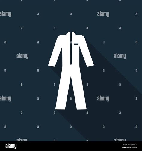 Symbol Wear Protective Clothing On Black Backgroundvector Illustration