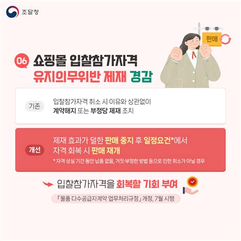 “조달청 규제혁신으로 이렇게 달라집니다” 혁신24 정부혁신 홈페이지 자료실 홍보자료 이달의 추천 공공서비스