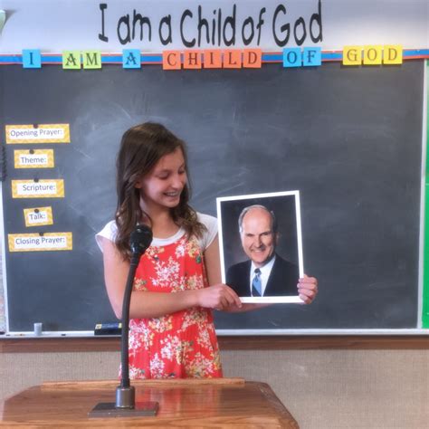 Lds Primary Talk About Prophets May 2018 Printables