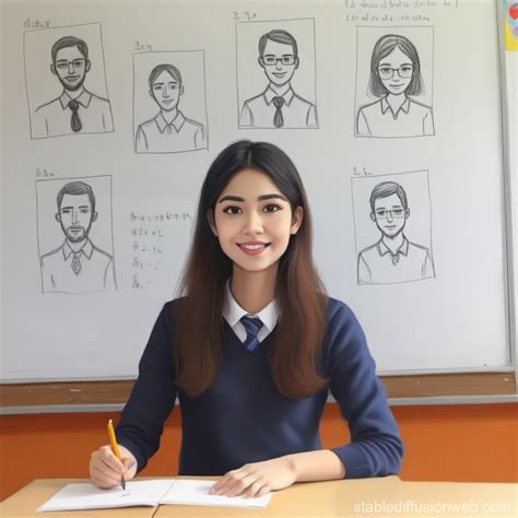 Classroom Instruction Illustration Stable Diffusion Online