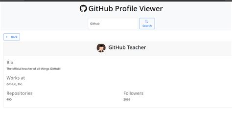 Github Poojasrm Githubprofileviewer A Github Profile Viewer