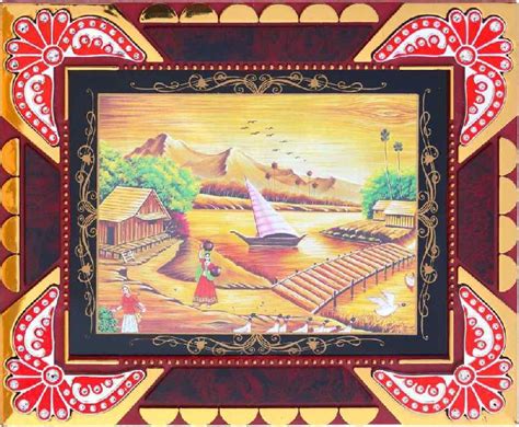 Reactangular Scenery Photo Frame For Home Office Decoration
