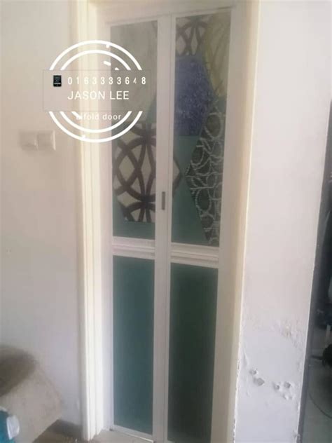 Bifold Door Pintu Lipat Aluminium Bilik Tandas Dapur Toilet Washroom