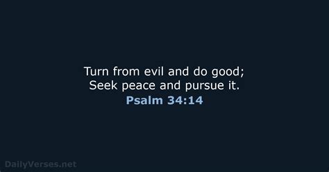 September 19 2024 Bible Verse Of The Day Nasb Psalm 34 14