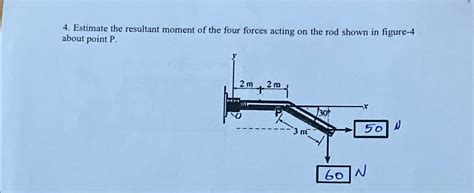 Solved Estimate The Resultant Moment Of The Four Forces