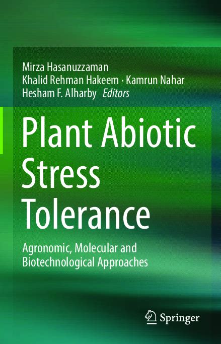Pdf Plant Abiotic Stress Tolerance