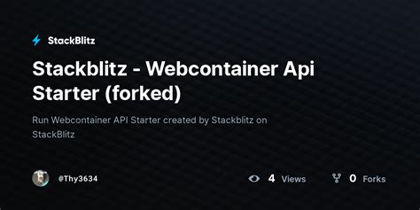 Stackblitz Webcontainer Api Starter Forked Stackblitz