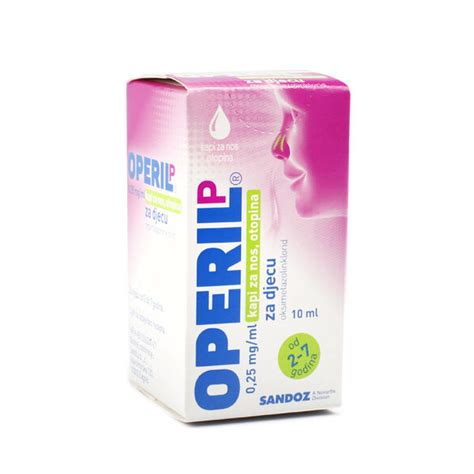 Operil P Kapi Za Nos Za Decu 10ml Apotekar Online