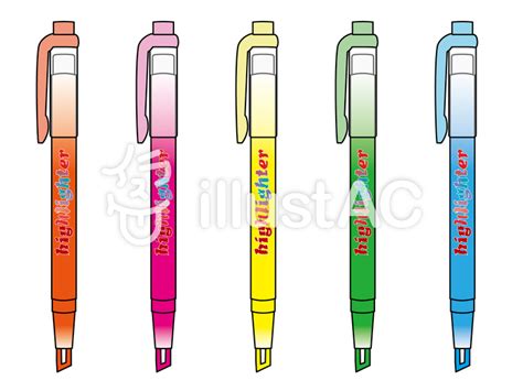 蛍光ペンaイラスト No 736200／無料イラストなら「イラストac」