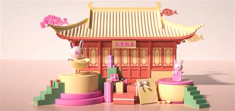 房子兔子背景图片 房子兔子背景素材图片 千库网