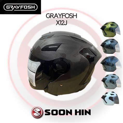 [ Ready Stock ] Grayfosh Helmet Xdot Raincoat Shopee Malaysia