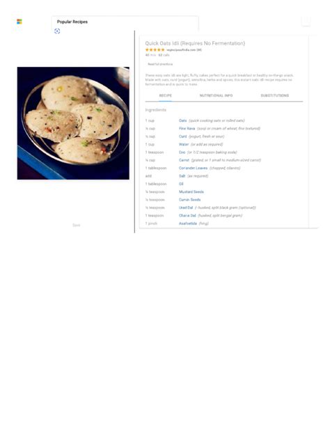 Oats Idli Pdf