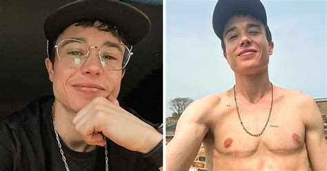 Elliot Page Shares A Shirtless Photo On Instagram To Celebrate The Joy