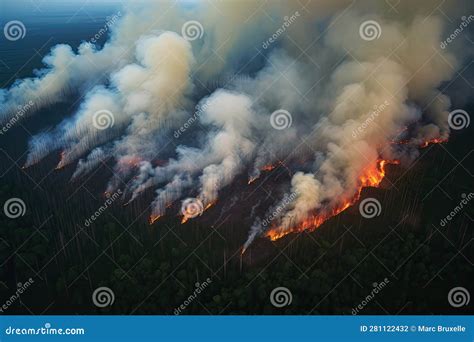 Raging Forest Fire Ai Generated Stock Illustration Illustration Of