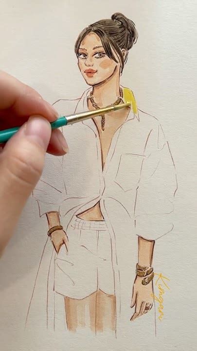 불가리 💛 Fashionartist Fashionillustration Art 김가리 Drawing Youtube