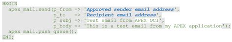 Sending Emails From An Apex Application In The Cloud