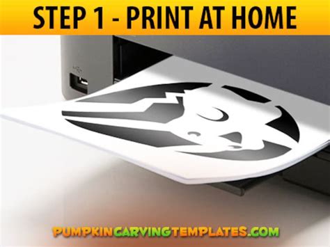 Pumpkin Carving Template Stencil Instant Digital Download Etsy