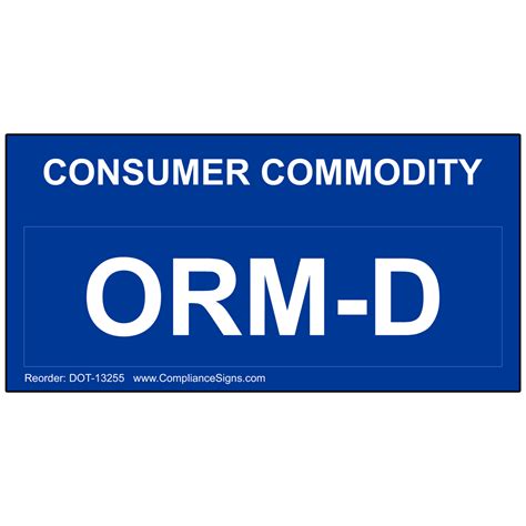 Orm D Label Printable