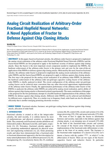 Pdf Analog Circuit Realization Of Arbitrary Order Fractional Hopfield Neural Networks A Novel