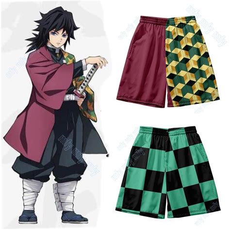 Demon Slayer Anime Shorts Kamado Tanjirou Nezuko Tomioka Giyuu Cosplay