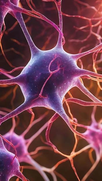 Premium Ai Image Neurons Bright Background