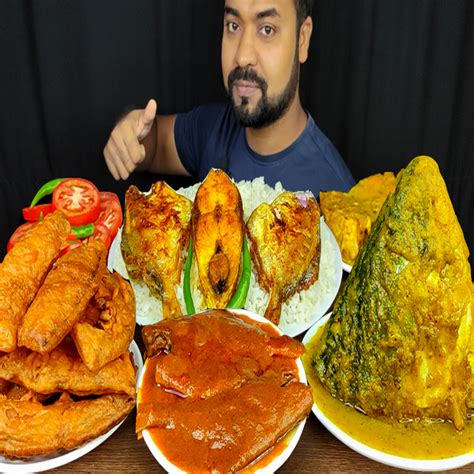 Spicy Pomfret Fish Curry Hilsa Fish Curry Big Fish Head Fish Fry