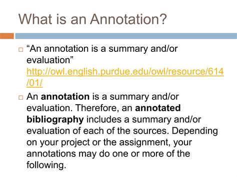 Annotated References Ppt Free Download