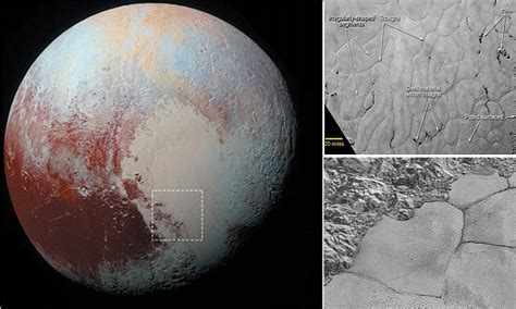 Jigsaw Of Nitrogen Ice On Plutos Heart Is Created By Heating From