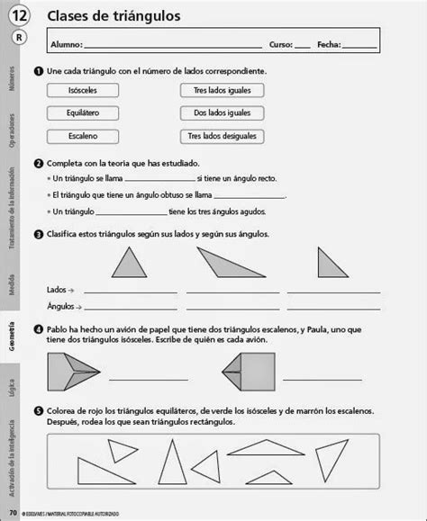 Clasificacion De Triangulos Segun Sus Lados Y Angulos Ejercicios Pdf