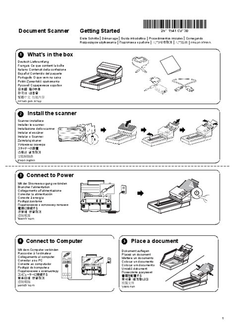 Avision Document Scanner Quick Guide Install Setup And Software