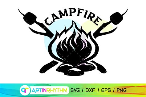 Campfire Svg Camping And Glamping Svg Graphic By Artinrhythm Creative Fabrica