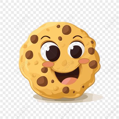 Cartoon Cookie Clipart Cookie Mascot And Happy Smiling Face Cartoon