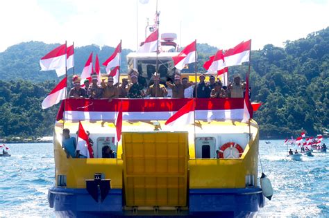 Kodim 1709 Yawa Meriahkan Pencanangan 28 000 Bendera Merah Putih Di