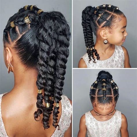 Coiffure Petite Fille Afro 54 Modèles Simple à Réaliser