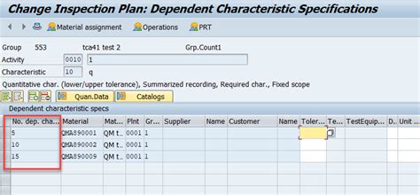 3159881 How To Influence The Numbering Of Inspection Characteristics In Qp01 Qp02 Sap