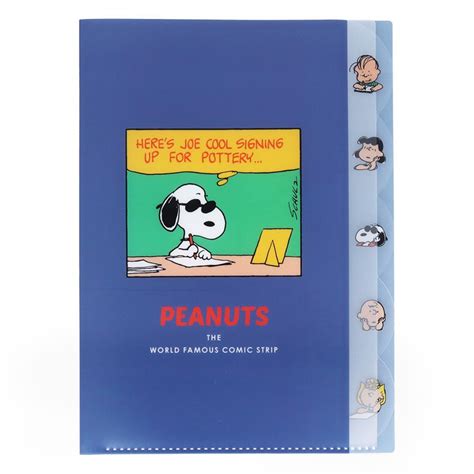 sun star 日本製 Snoopy 五層索引資料夾 A4 史努比 喜劇場景 耍酷 寫字 UA72463 蝦皮購物