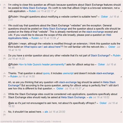 Emphasizing That Questions About Stack Exchange Are Off Topic Here Even Though Logically They