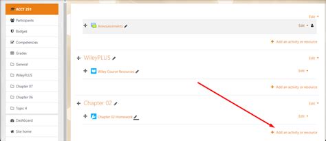 How To Assign A Wileyplus Adaptive Assignments In Moodle