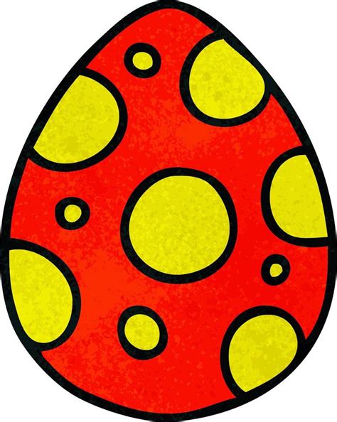 Quirky Hand Drawn Cartoon Easter Egg 10730648 Vector Art At Vecteezy